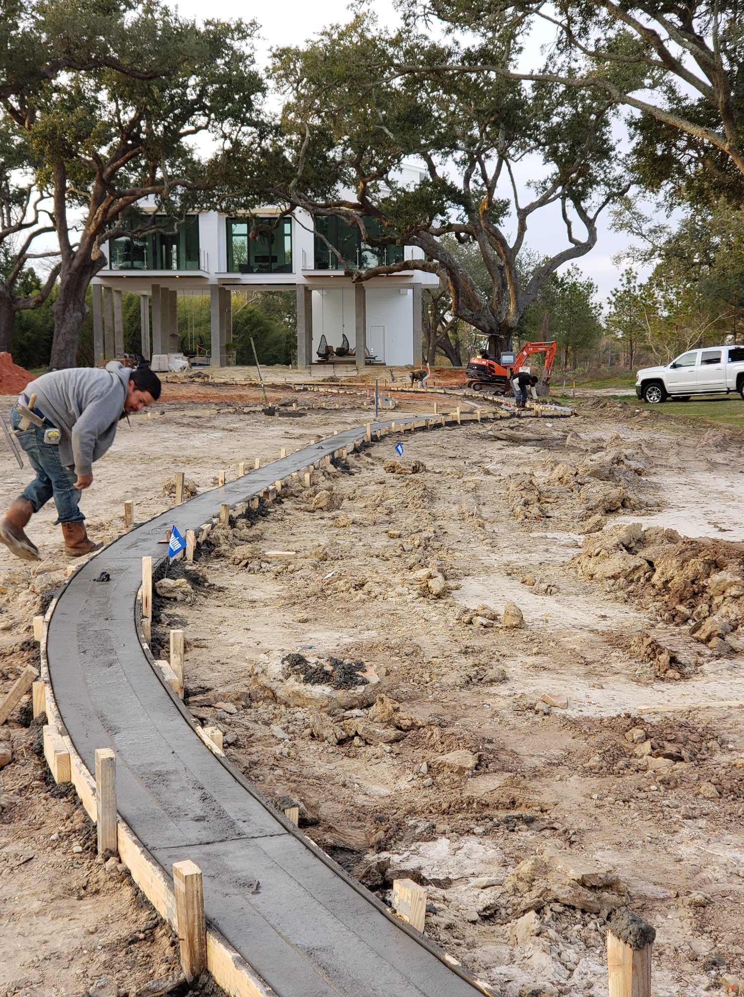 Coastal Driveways Concrete Rock Cement Edging – Waveland, Bay St. Louis ...